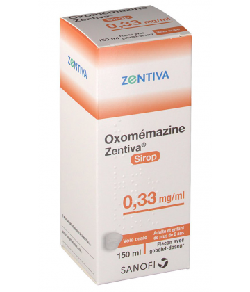 Oxomémazine Zentiva 0,33 mg/ml Sirop 150 ml Pas Cher - Toux LaSante.net
