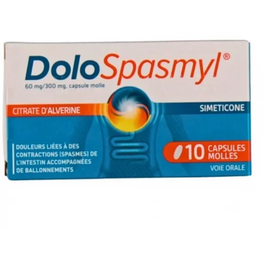 Dolospasmyl 60mg/300mg Capsules Molles | Douleurs Digestives