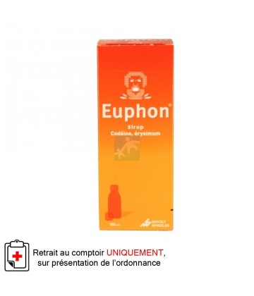 Euphon sirop 300 ml Pas Cher - Toux LaSante.net