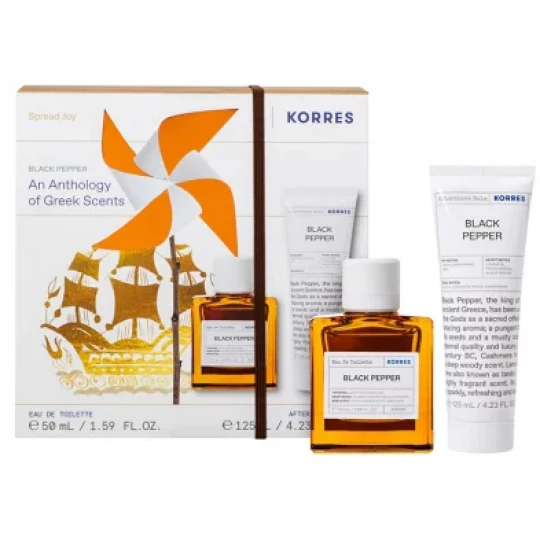 Korres Eau de Toilette Black Pepper + Baume Après Rasage | LaSante